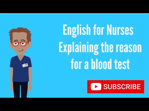 English for Nurses: Taking a Blood Test for Anaemia