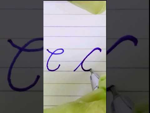 How to write in cursive Capital letter C |Cursive Writing for beginner |Cursive handwriting practice