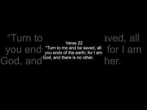 Adonai in the Bible Isaiah 45 Verse 22