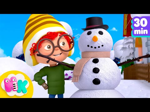 Snowman Song for Kids ☃️❄️ Winter Songs for Kids | HeyKids Nursery Rhymes