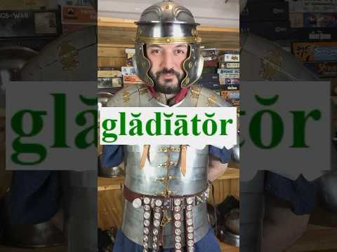 How do you pronounce GLADIATOR in LATIN? #classical #latin #pronunciation
