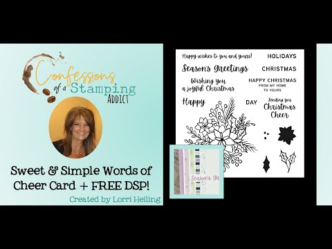 Stampin' Up Words of Cheer Card