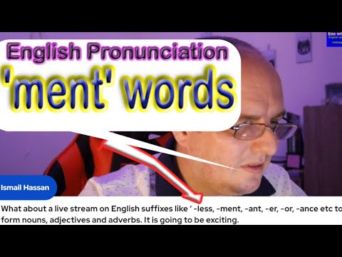 Suffixes in English - ment words with meanings and examples