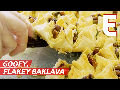 Watch Thousands of Baklava and other Middle Eastern Pastries Being Made — The Process