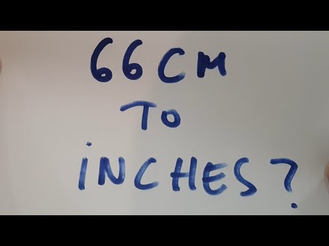 66 cm to inches?