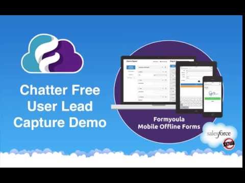 Capture Leads Offline with Salesforce Chatter Free Users | Formyoula Mobile App