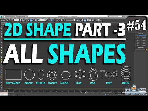 Learn 54 || 2D SHAPE PART 3 || ALL SHAPES || 3DS MAX Tutorials in Hindi || - Mind Luster