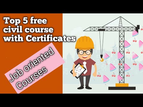 Top 5 free civil courses with certificates | certification courses for civil engineers | #FreeCivil