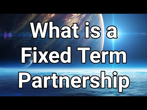 What is a Fixed Term Partnership. Urdu/ English