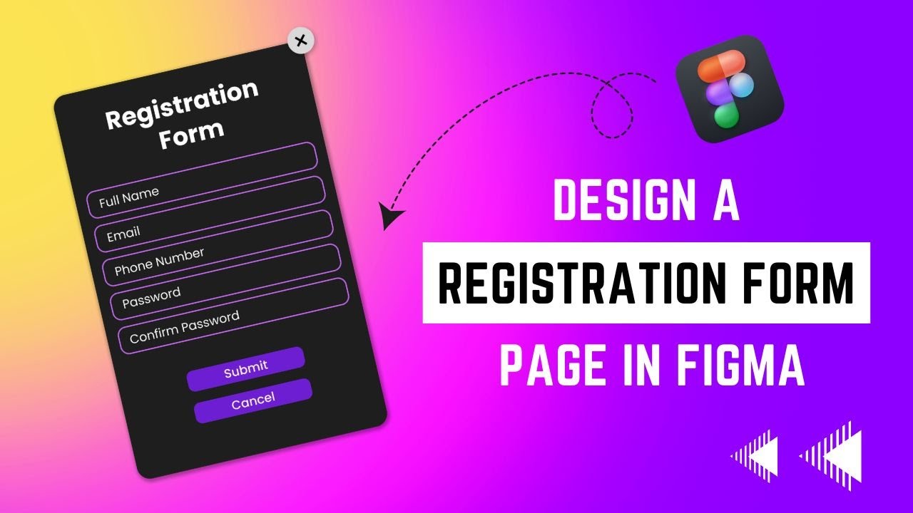 How to Design a Registration Form in Figma | Registration Page UI Design