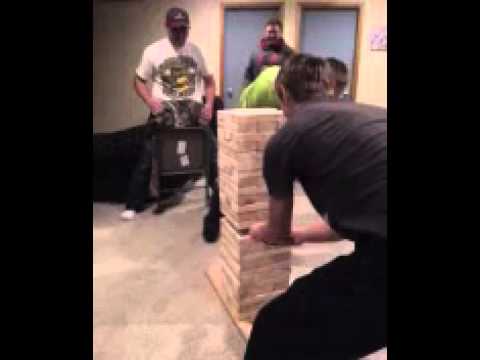 Giant Jenga Trick-half stack