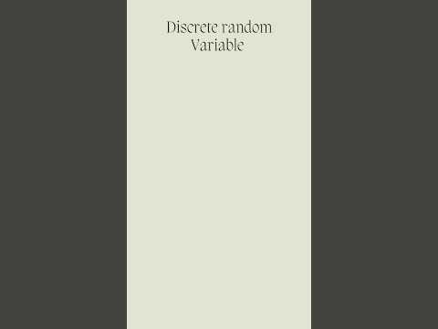 Discrete Random Variable | Definition & Example | Random Variable | Statistics