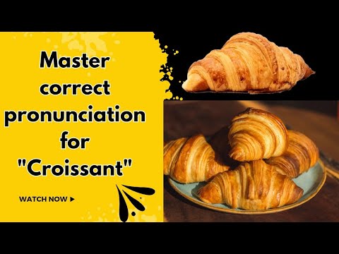 English Pronunciation Class : Learn the Correct Pronunciation of "CROISSANT" #english