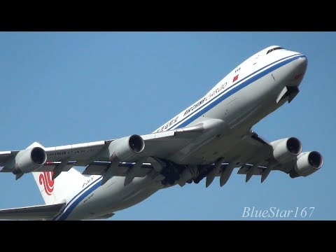 Air China Cargo Boeing 747-400F (B-2476) takeoff from NRT/RJAA (Tokyo - Narita) RWY 16R