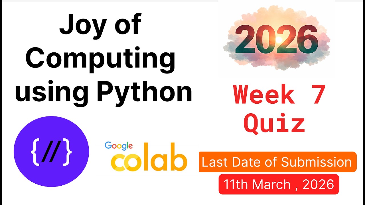NPTEL Joy of Computing Using Python – Week 7 Quiz Answers 2026 (Proof Included)