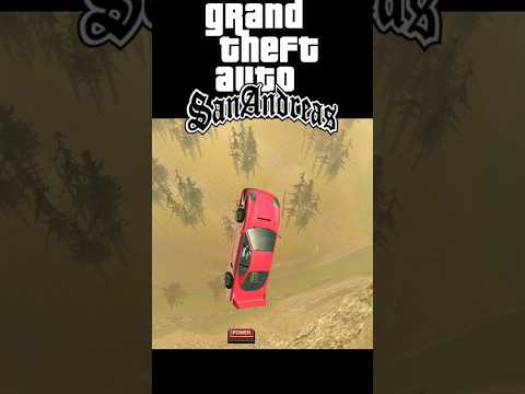 Car flying Stunt jump in GTA PT313 #gtasanandreas #cj #gta #gtasan #short #viral #shortsfeed