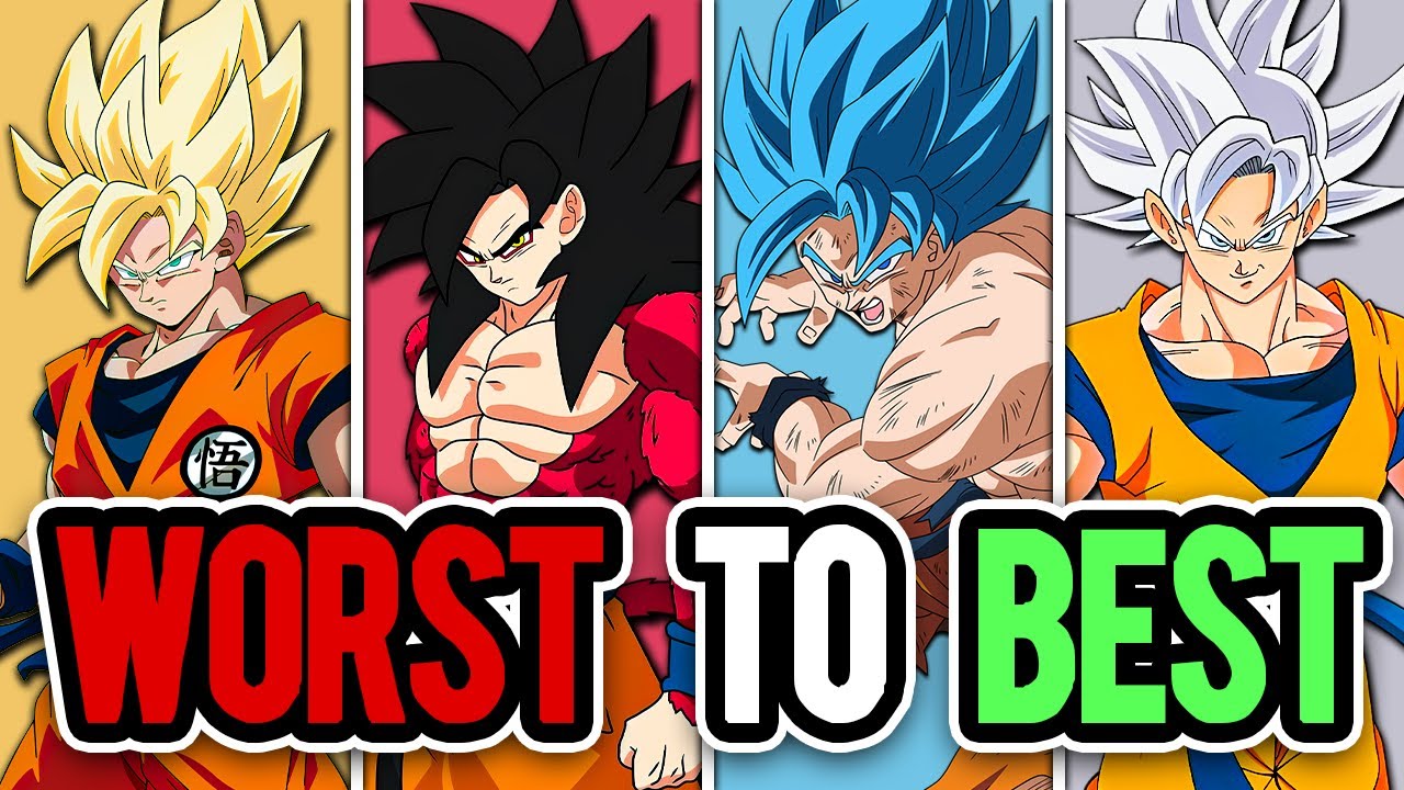 RANKING EVERY Saiyan Transformation in Dragon Ball
