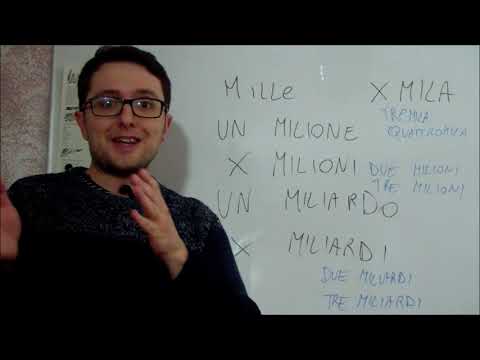 LEARN ITALIAN - BIG NUMBERS