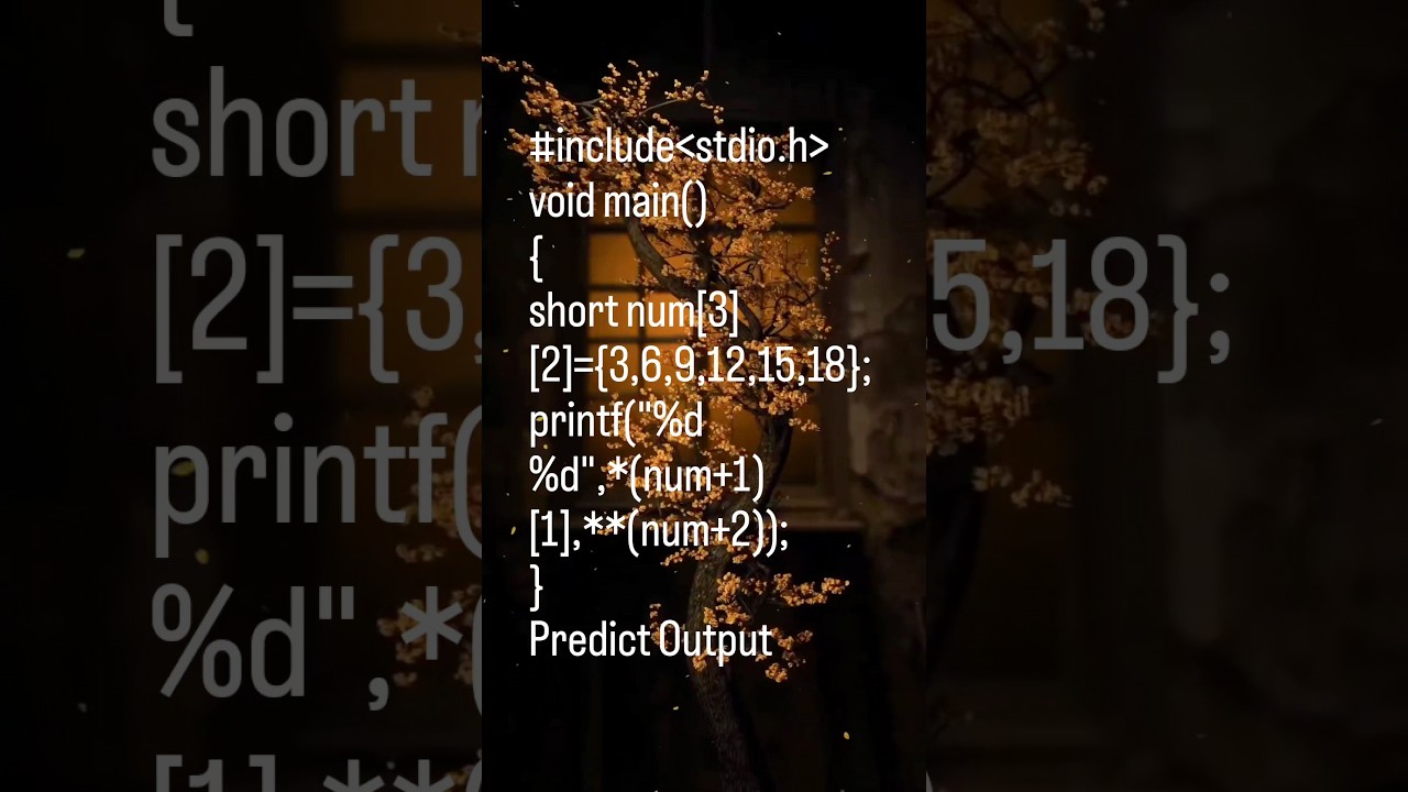 Predict Output| #code #program #practice #logic #math #cprogramming #clanguage @Educationslearning