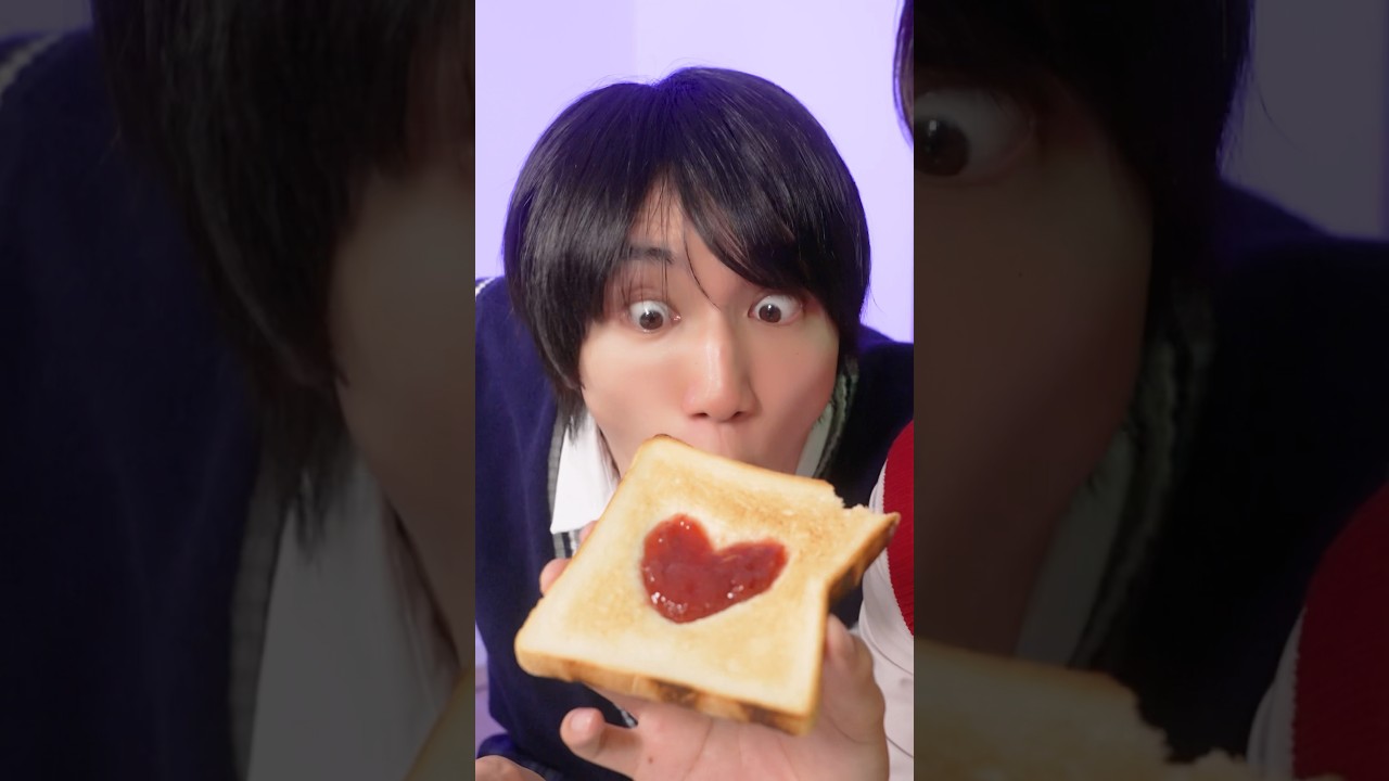 【Mom's teaching】How to eat bread🩷🍞