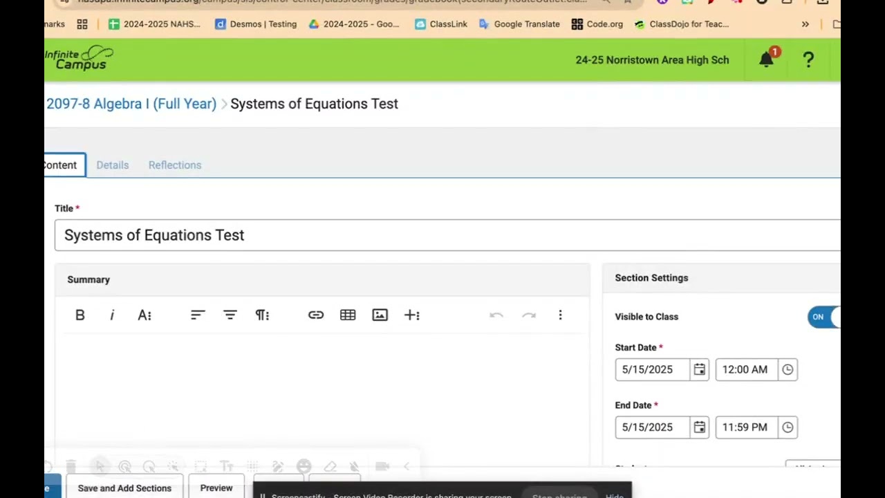 Using Rubrics in Infinite Campus