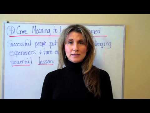 Six Traits of Successful People, Part 4: Define the Meaning to Lessons Learned