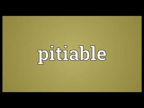 Pitiable Meaning