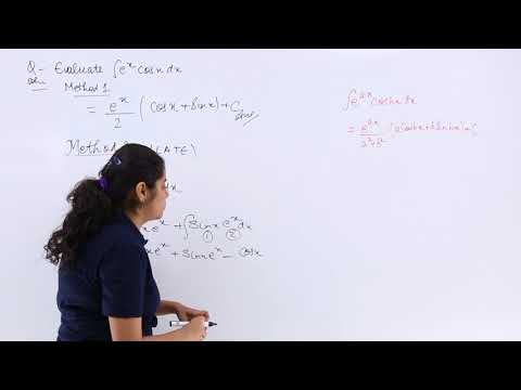 Class 12th – Integral of e^x cos x dx | Integrals | Tutorials Point
