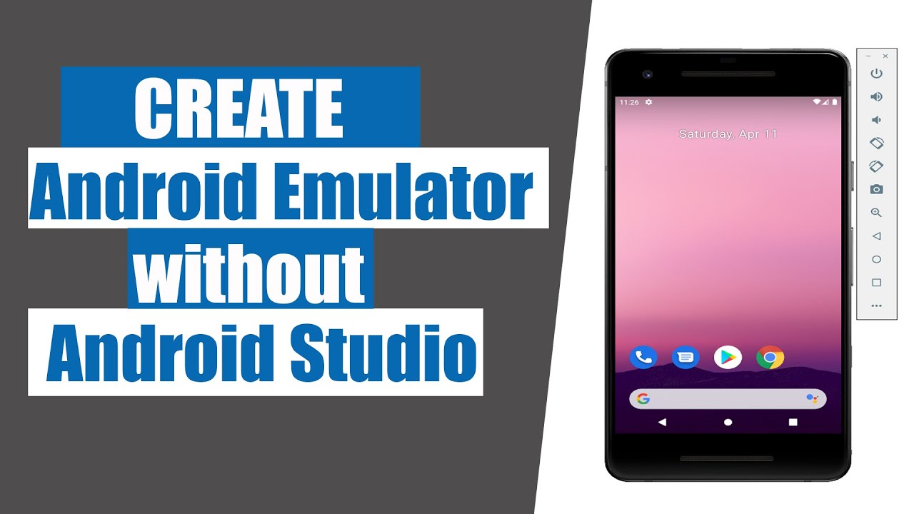 How to install and run android emulator  without android studio