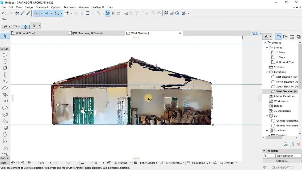 3D Point Cloud to ArchiCAD Workflow