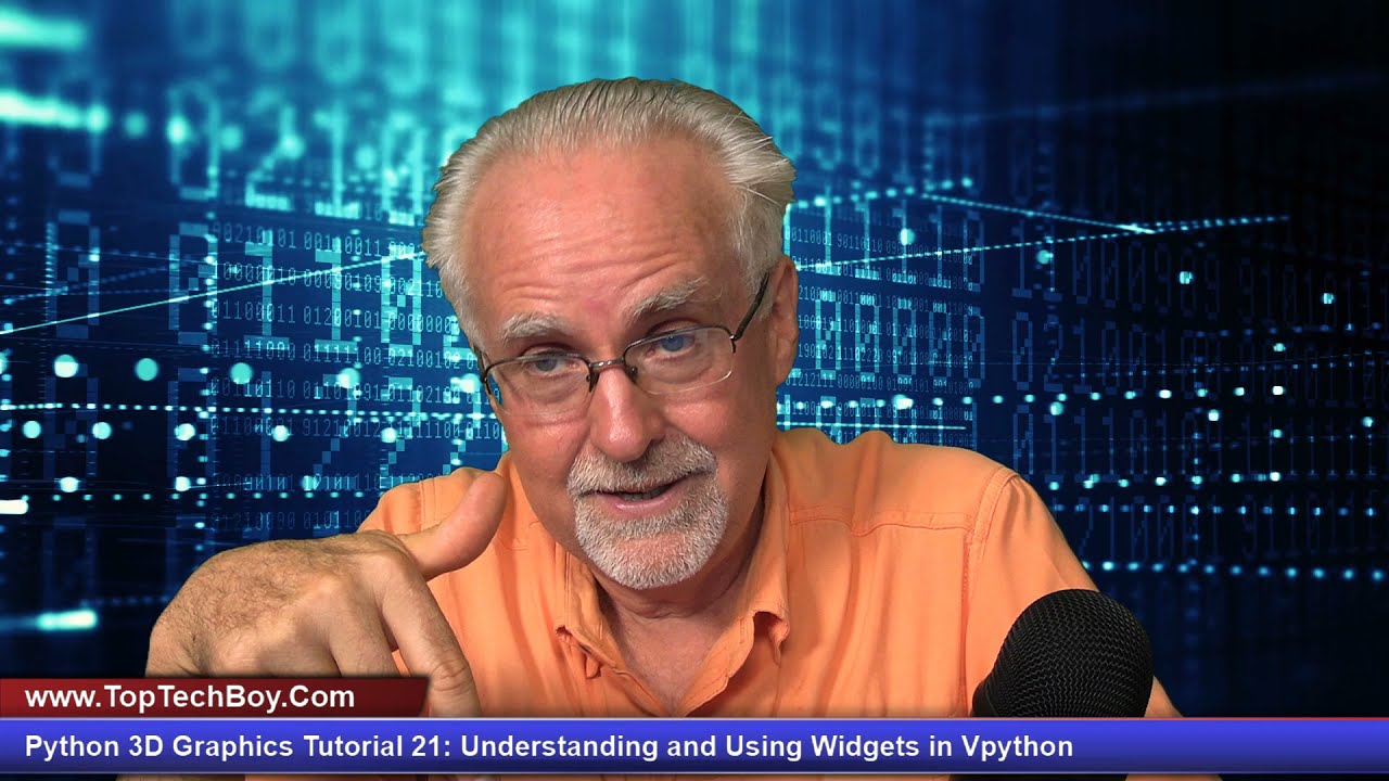 Python 3D Graphics Tutorial 21: Understanding and Using Widgets in Vpython