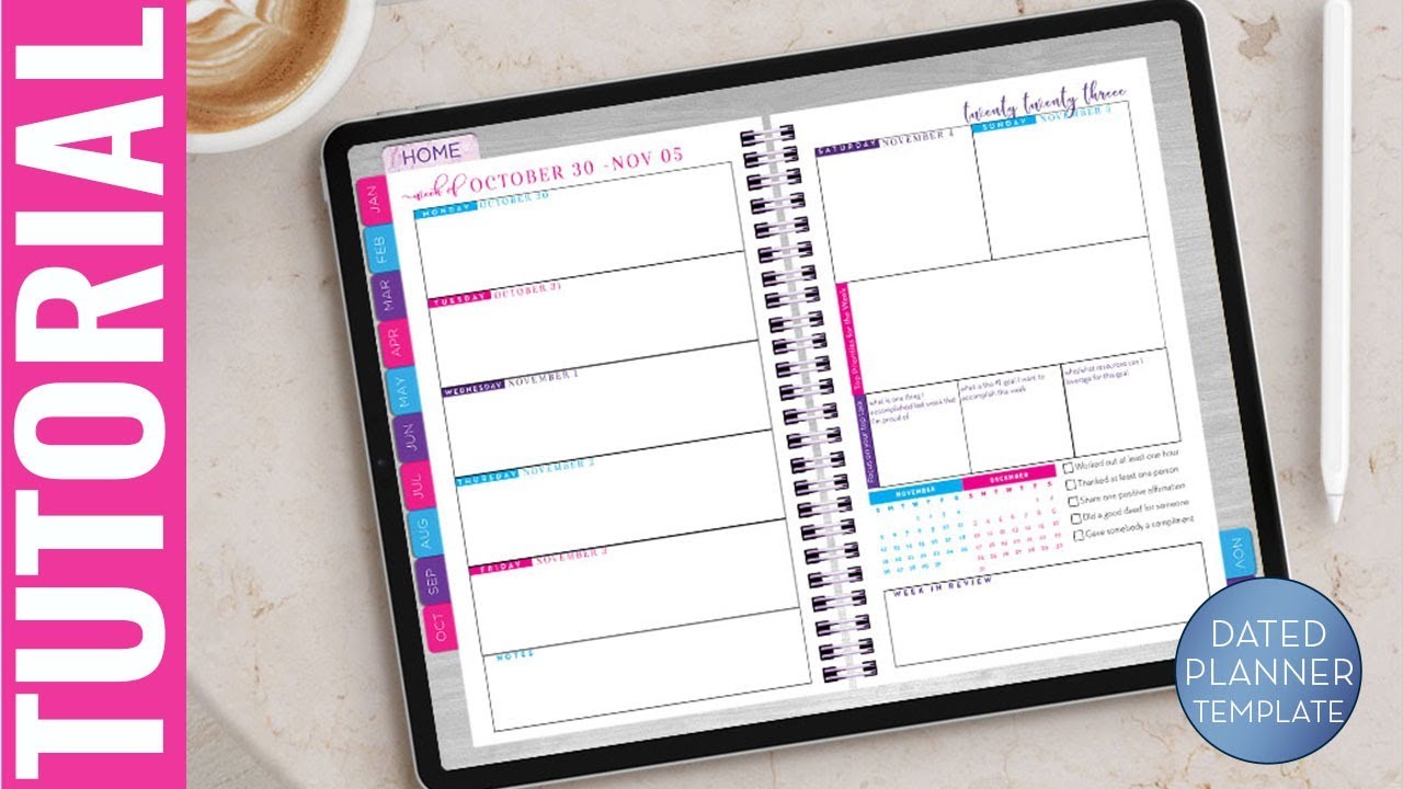 TUTORIAL How to edit the Digital Weekly Planner 2023 for GoodNotes