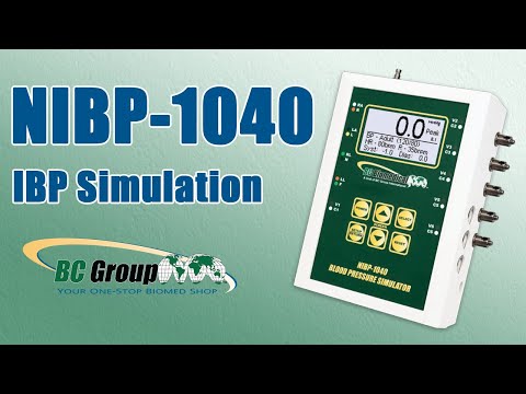 NIBP-1040 (Non-Invasive Blood Pressure Monitor): IBP Simulation
