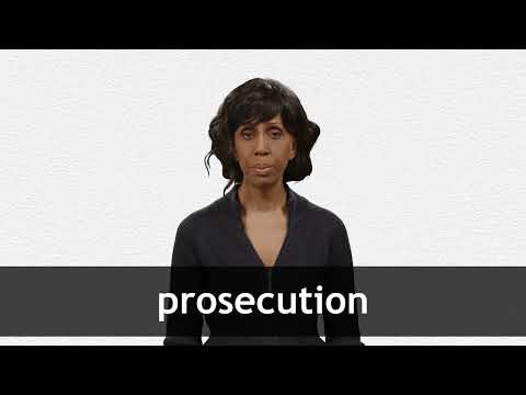 How to pronounce PROSECUTION in American English