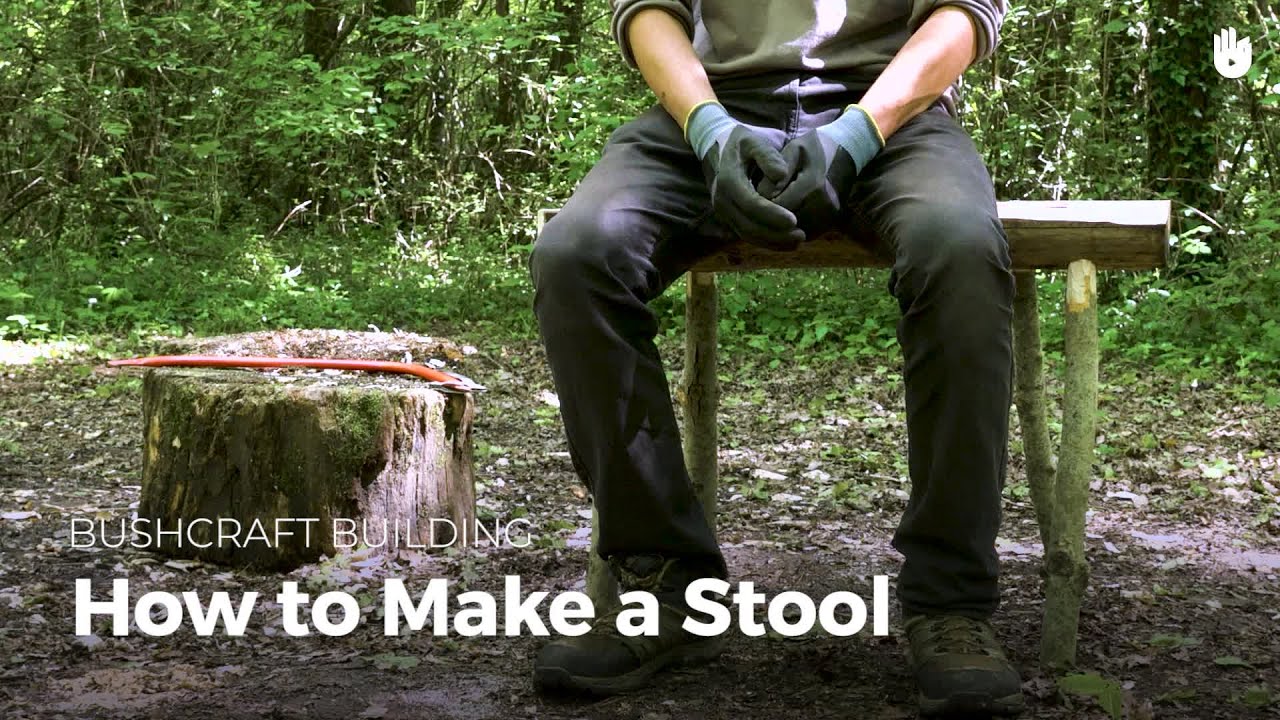 How to Make a Stool - Bushcraft Building in the Forest | Sikana