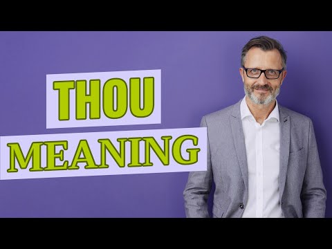 Thou | Meaning of thou ๐ ๐ ๐ ๐