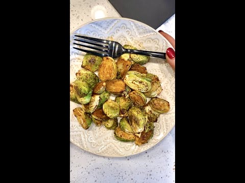 Oil Free Roasted Brussels Sprout #vegan #shorts