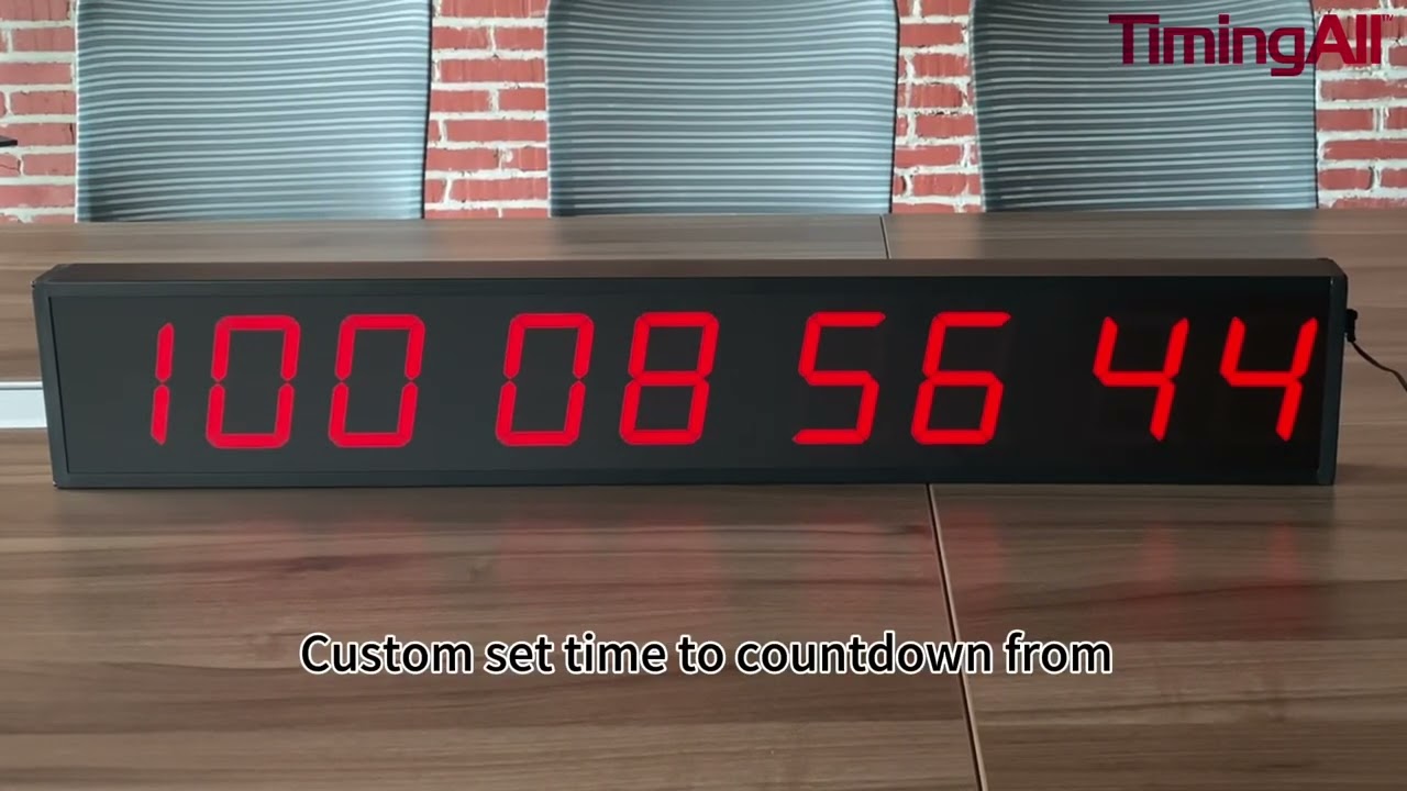 The Large 9 Digit Day Hout Minute Second Countdown Clock - Maximize Your Time! 💪
