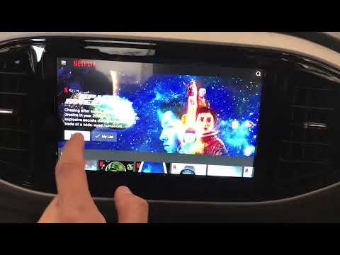 Download Netflix Amazon Prime Dysney+ on your Carplay system using te App2Car Android 9.0 adapter