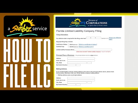 Sunbiz LLC Filing Tutorial (2025) Full Guide