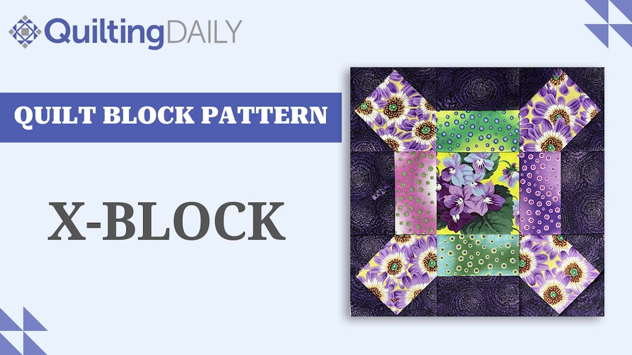 Free Quilt Block Patterns X-Block