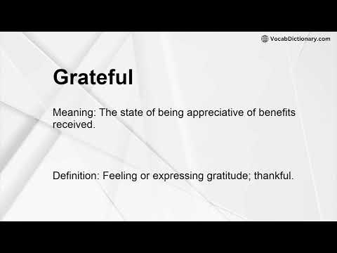 Grateful Meaning