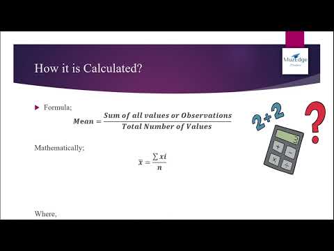 Easiest Way to Find Mean Statistics | Step By Step | With Numerical Example