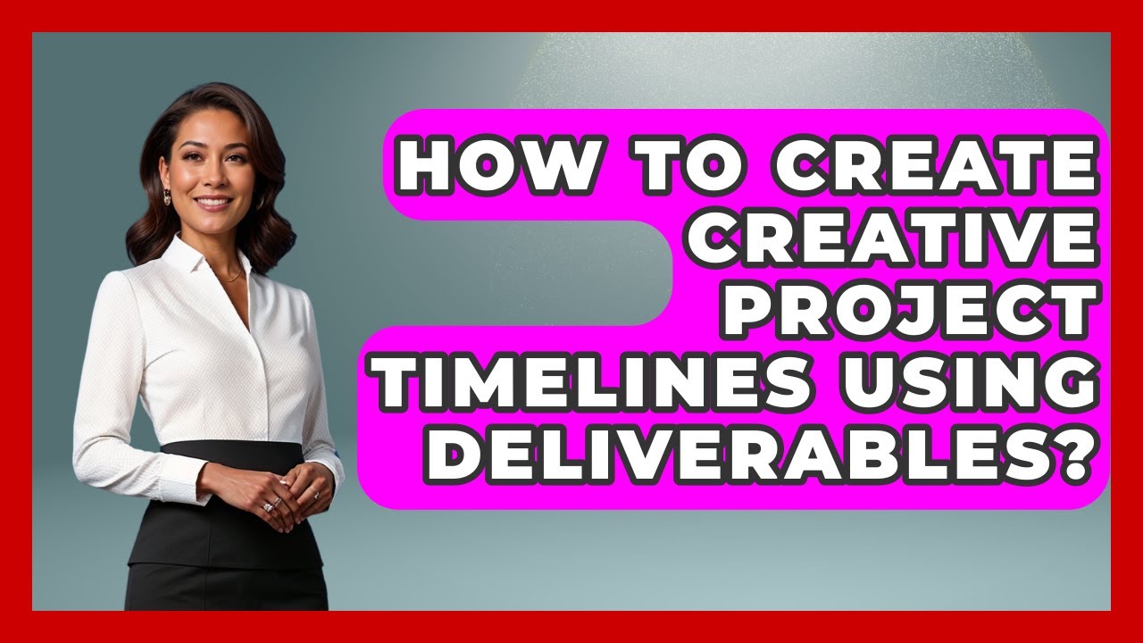 How To Create Creative Project Timelines Using Deliverables? - Directing Creative Success