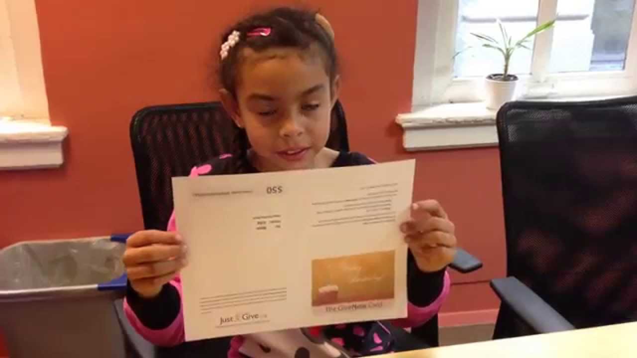 How to fold a JustGive Print-at-Home Charity Gift Card