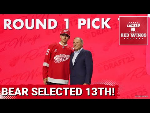 Carter Bear is a Detroit Red Wing! The physical forward is selected 13th overall