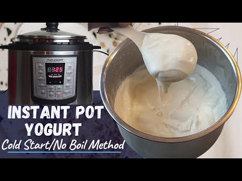 Instant Pot Cold Start Yogurt - No Boil Method - 3 Ingredients Only
