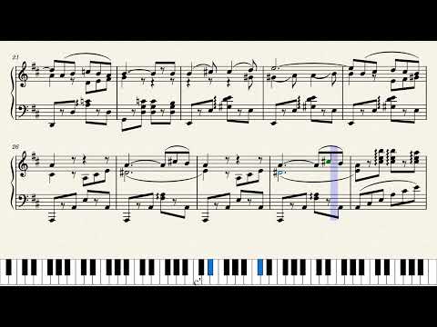 Barcarolle Les Contes d'Hoffman Jacques Offenbach piano solo sheet music, Noten, partition #smlpdf