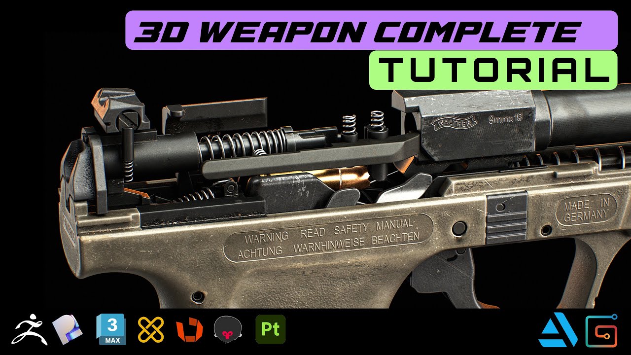 3D Weapon Tutorial For Portfolio Teaser