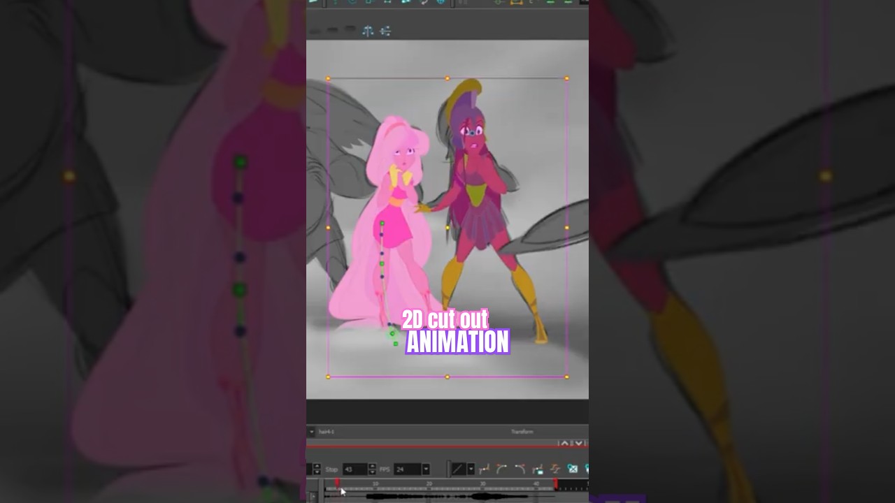 bts 2D cut out Animation ✍️ on Toon Boom Harmony 💥